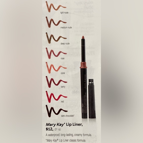 Mary Kay | Makeup | Mk5 Nib Mary Kay Waterproof Lip Liner Red | Poshmark